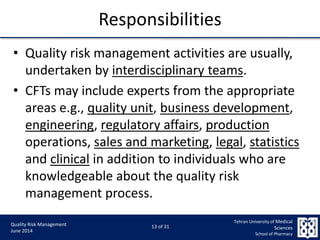 Quality Risk Management | PPTX