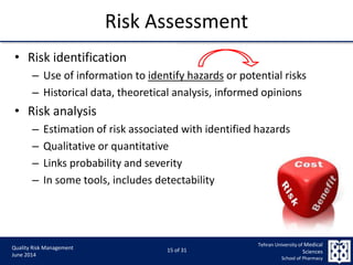 Quality Risk Management | PPTX