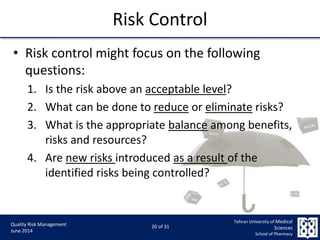 Quality Risk Management | PPTX