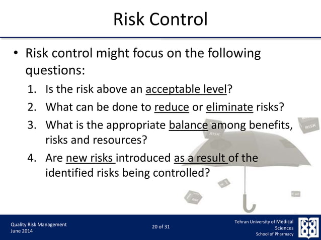 Quality Risk Management | PPTX | Pharmaceutical Industry | Industries