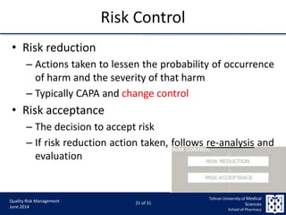 Quality Risk Management | PPTX
