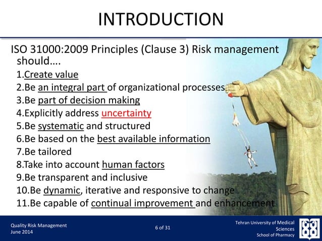 Quality Risk Management | PPTX | Pharmaceutical Industry | Industries