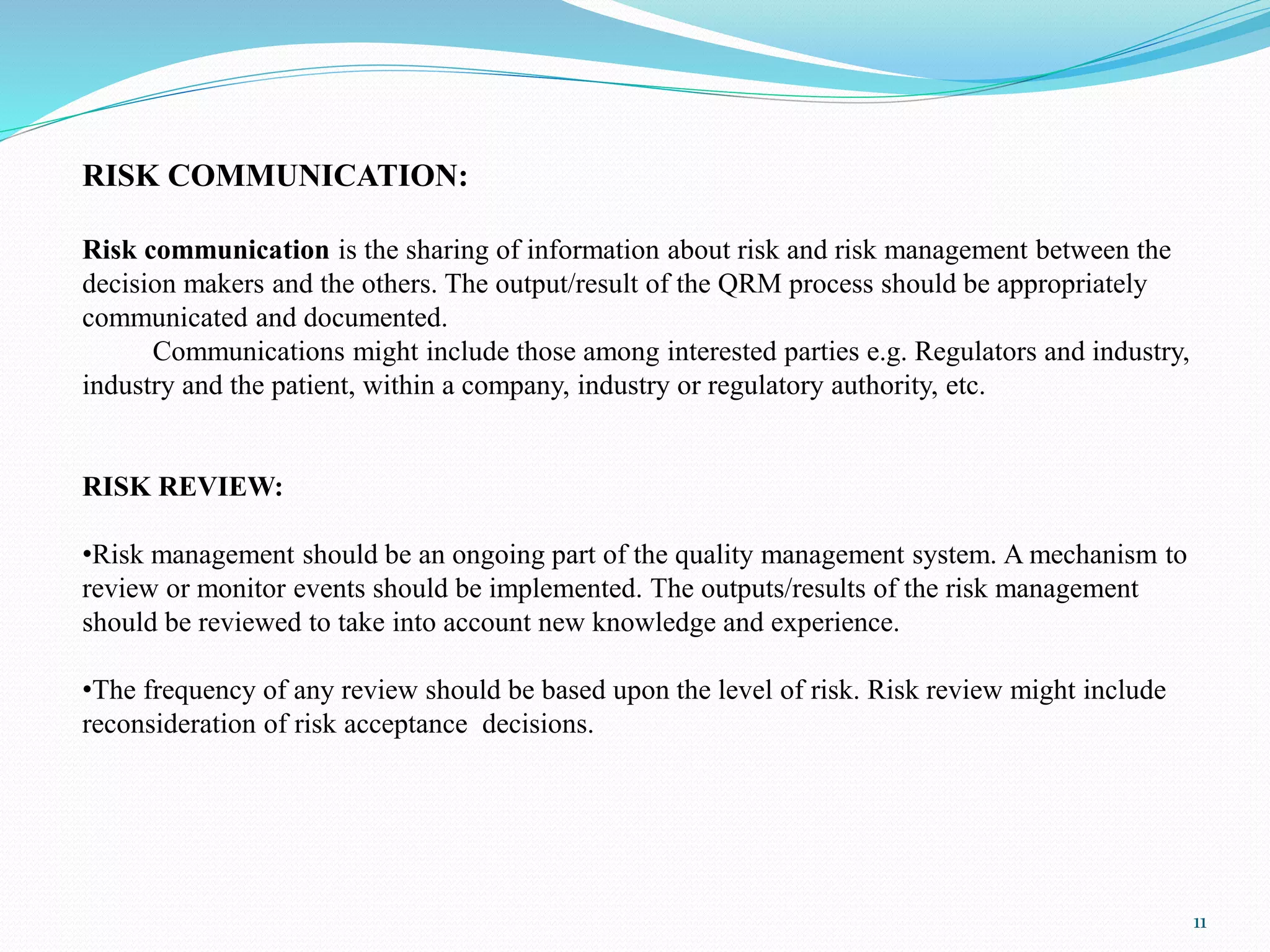 Quality Risk Management | PPTX