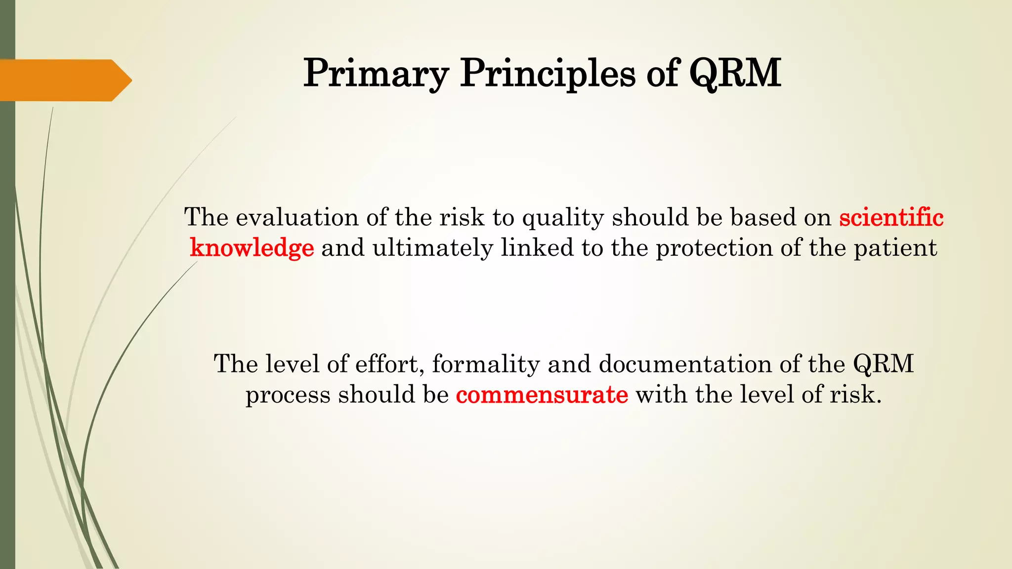 Quality Risk Management | PPTX