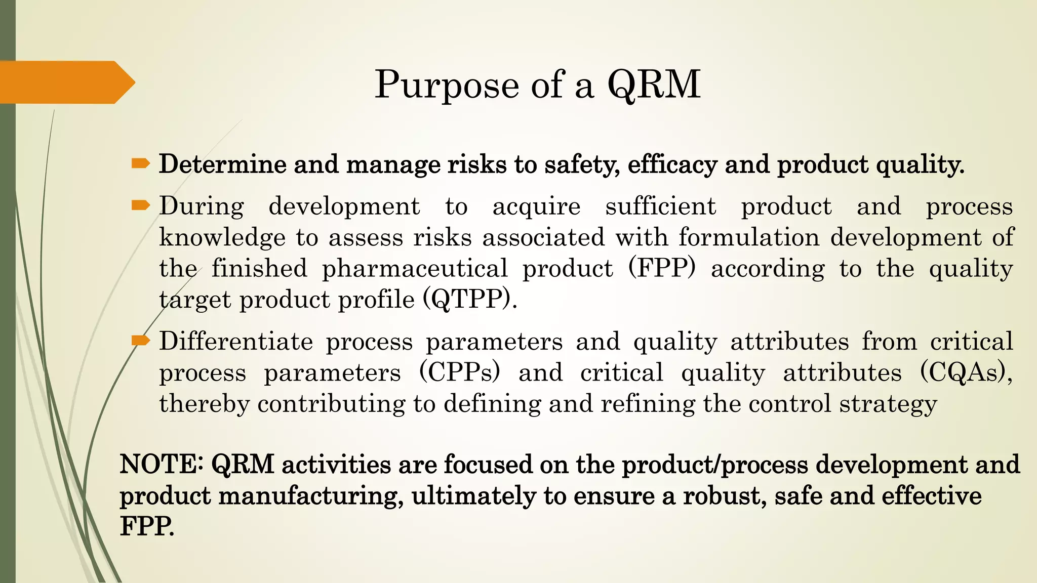 Quality Risk Management | PPTX