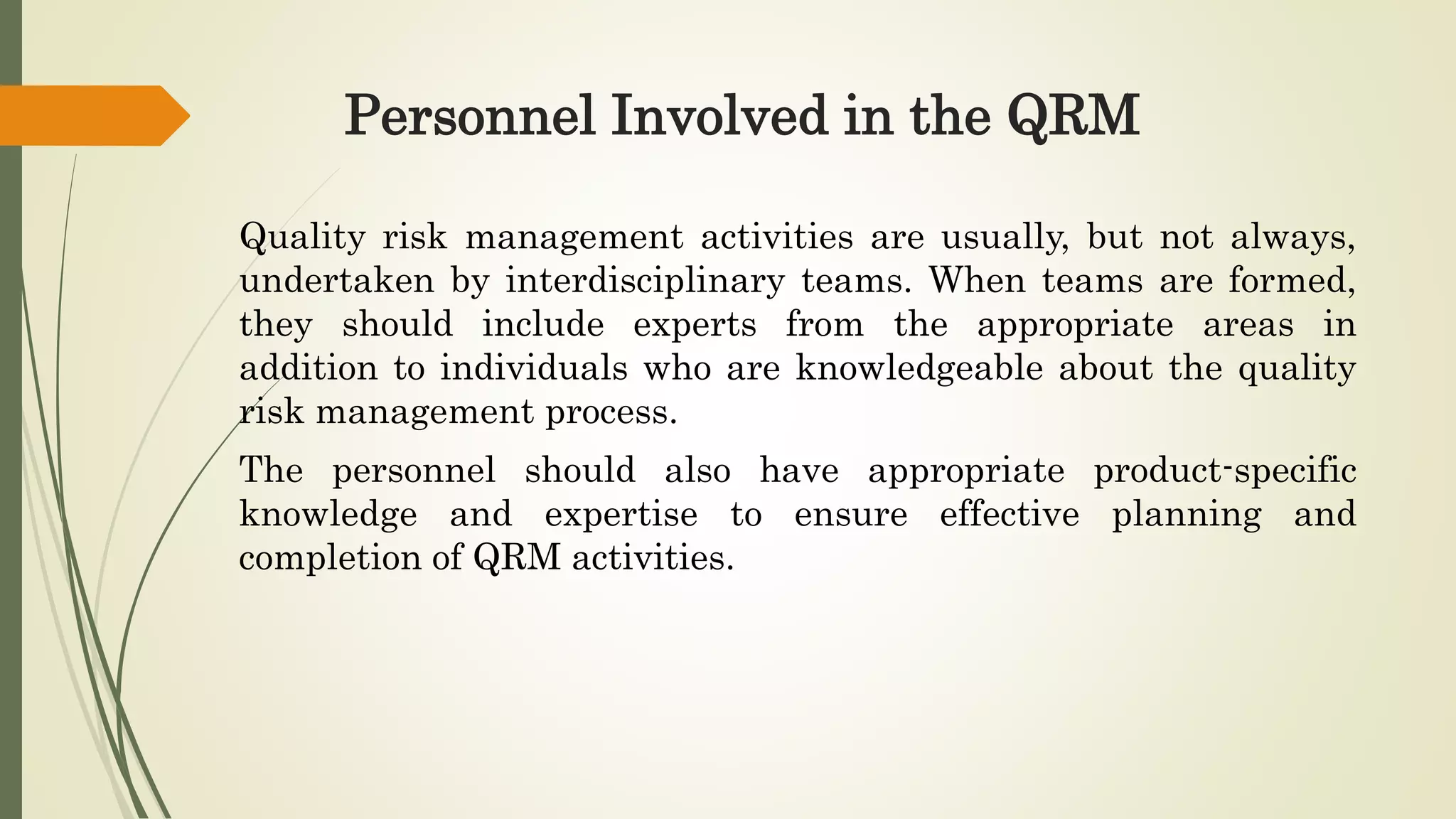 Quality Risk Management | PPTX