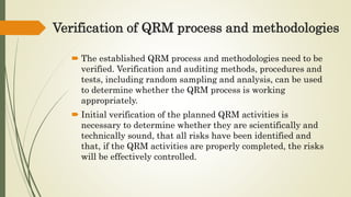 Quality Risk Management | PPTX