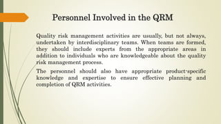 Quality Risk Management | PPTX