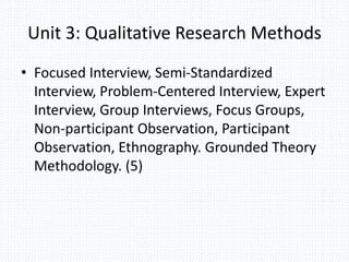 Qualitative Research Methods | PPT