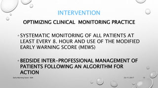 Reducing hospital mortality by systematic early warning scoring | PPT