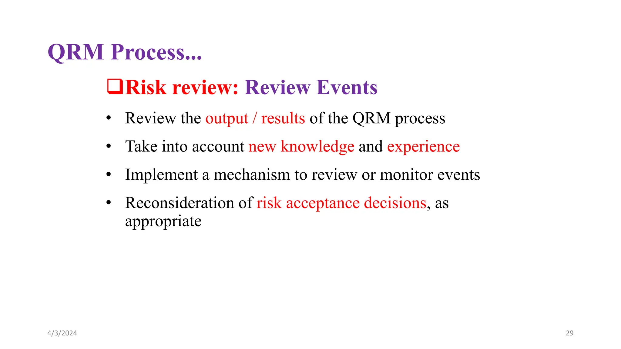 QRM in drug analysis group Assignment.pptx | Pharmaceutical Industry ...