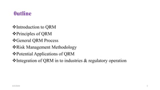 QRM in drug analysis group Assignment.pptx | Pharmaceutical Industry ...