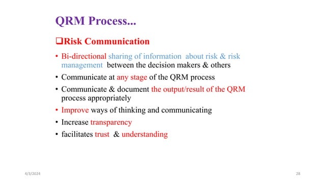 QRM in drug analysis group Assignment.pptx