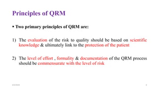 QRM in drug analysis group Assignment.pptx | Pharmaceutical Industry ...