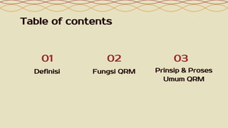 Quality Risk Management and Quality Control | PPTX