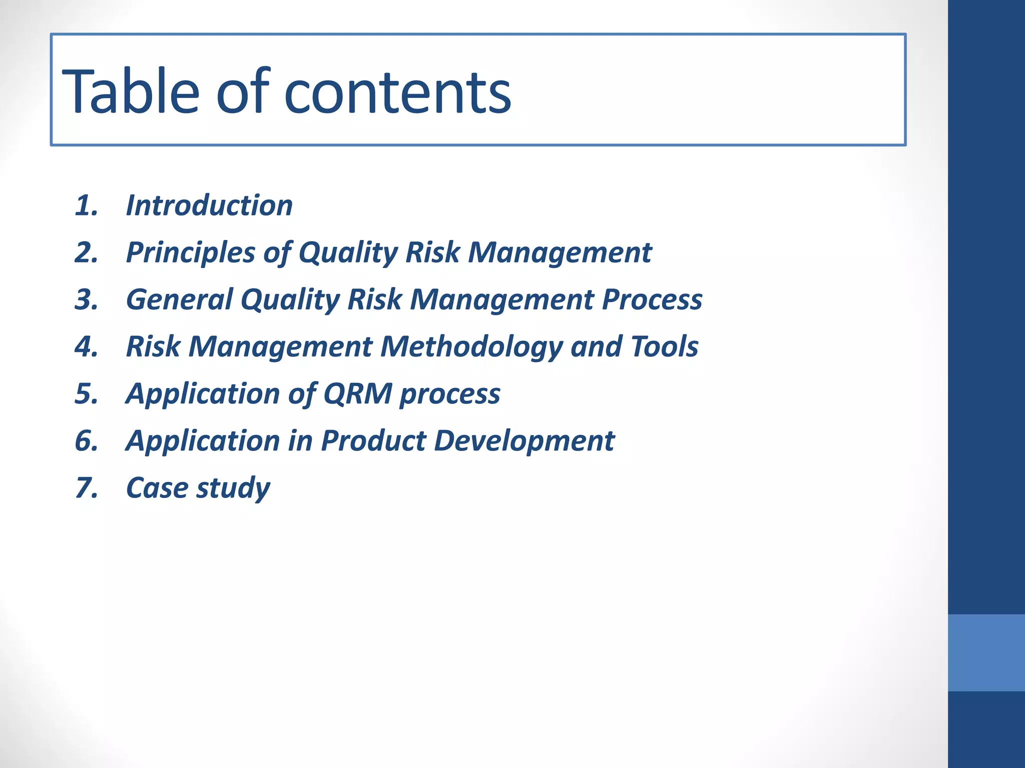 Quality Risk Management | PDF