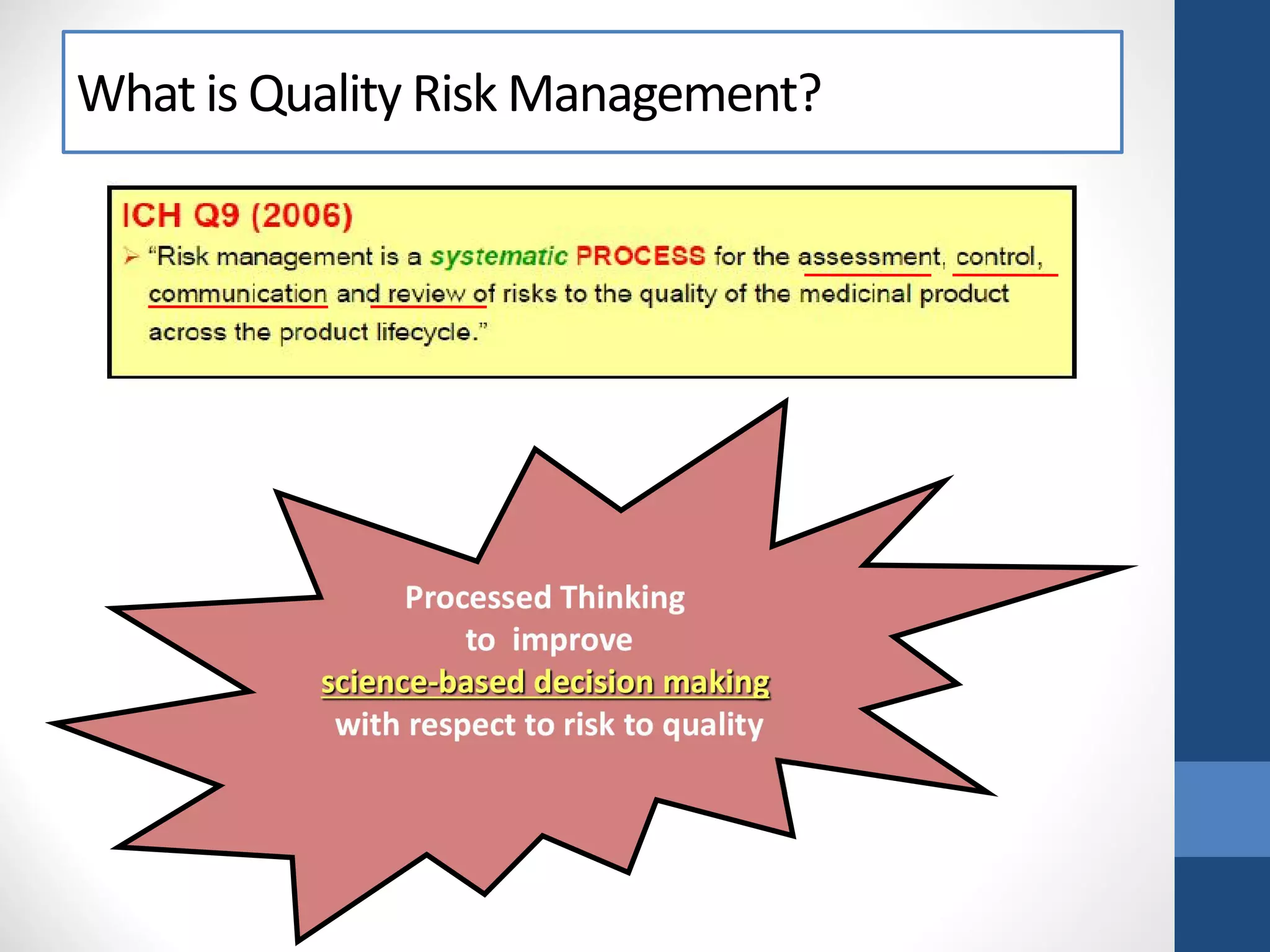 Quality Risk Management | PDF