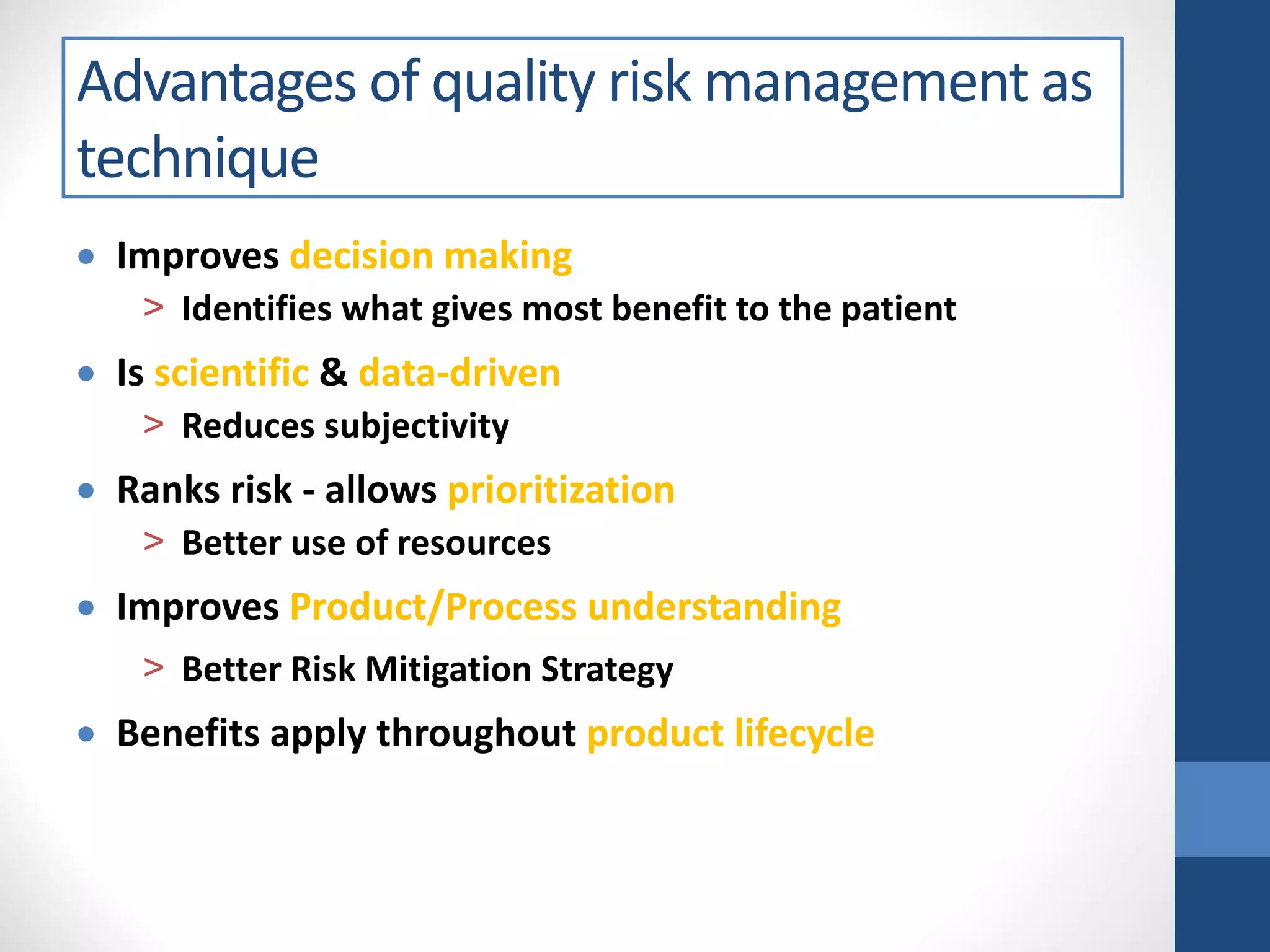 Quality Risk Management | PDF