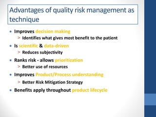 Quality Risk Management | PDF