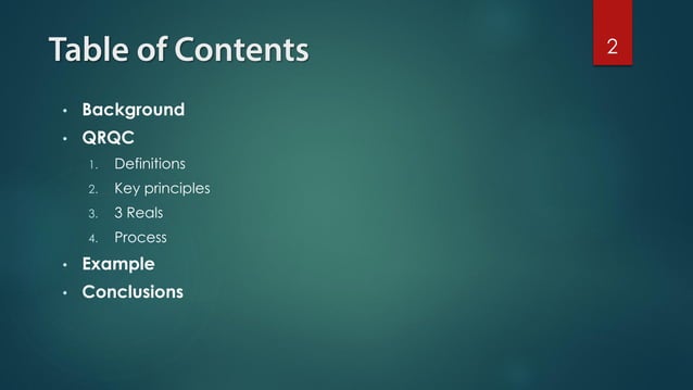 QRQC - Quick Response Quality Control | PDF