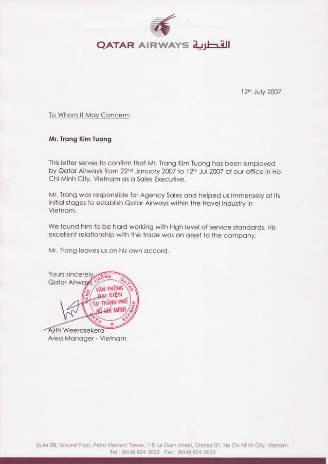 Qr Reference Letter | PDF