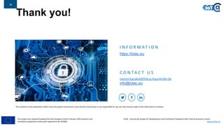 IoTAC - An innovative approach towards security assurance of IoT architecture and services | PPT