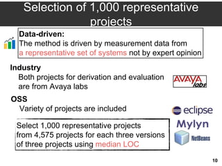 Threshold for Size and Complexity Metrics: A Case Study from the ...