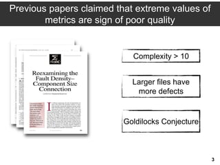 Threshold for Size and Complexity Metrics: A Case Study from the Perspective of Defect Density | PPT