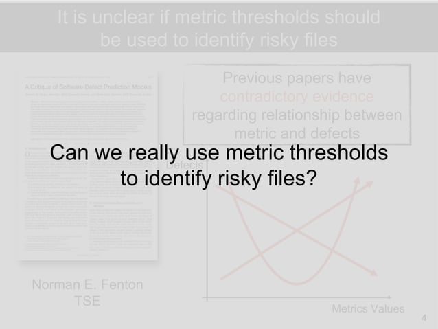 Threshold for Size and Complexity Metrics: A Case Study from the Perspective of Defect Density | PPT