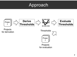 Threshold for Size and Complexity Metrics: A Case Study from the ...