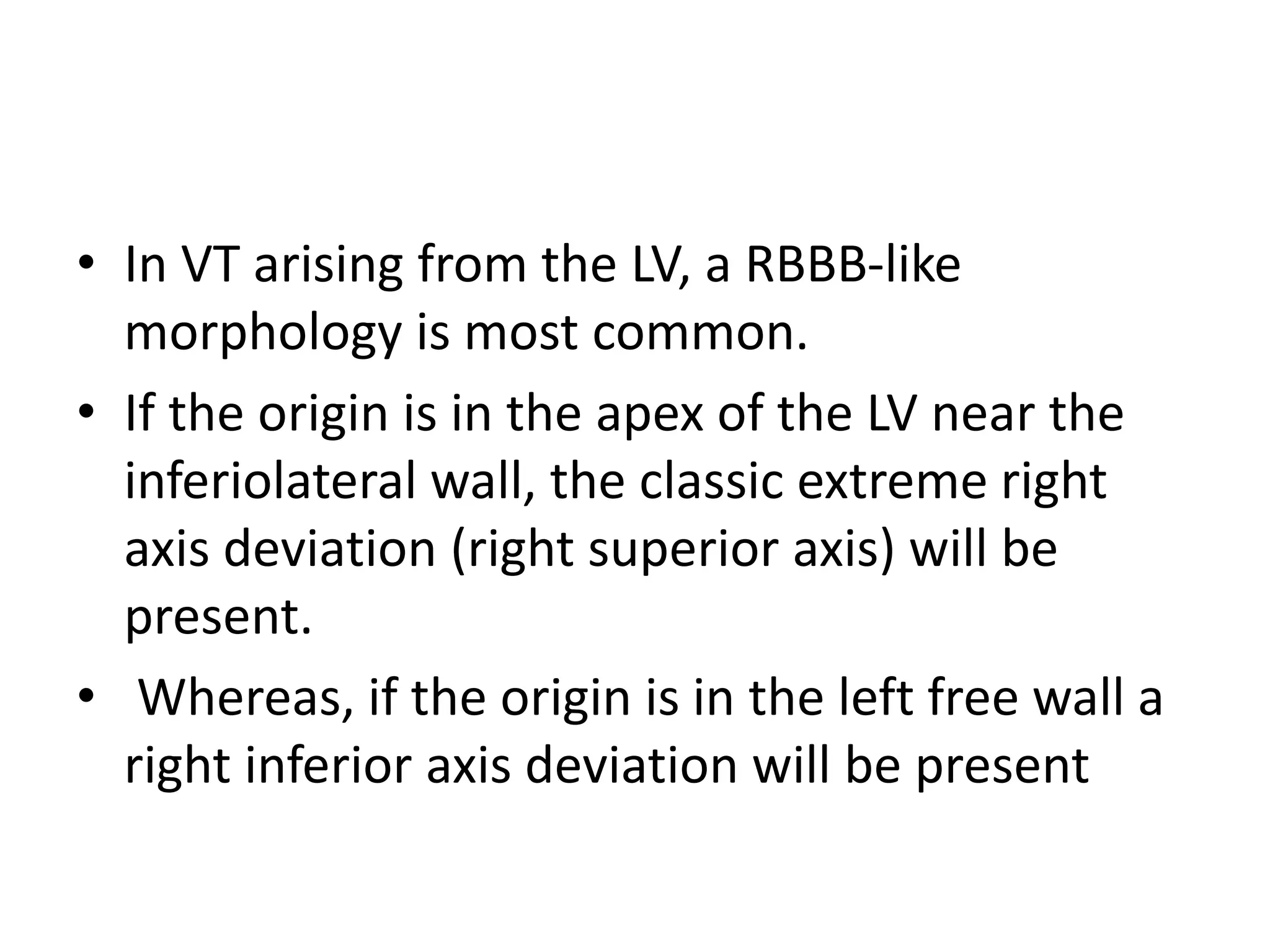 QRS axis change during ventricualr tachycardia (VT) | PPT