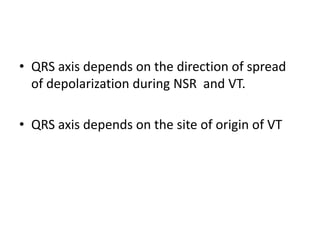 QRS axis change during ventricualr tachycardia (VT) | PPT
