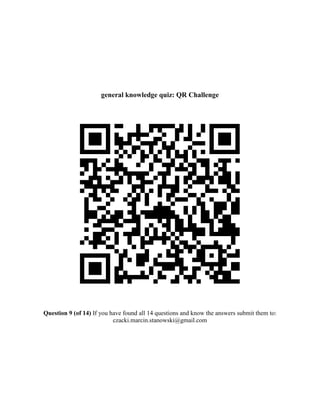 Qr Scavenger Hunt | DOCX