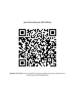 Qr Scavenger Hunt | DOCX