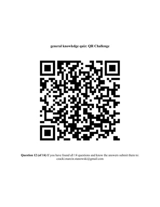 Qr Scavenger Hunt | DOCX