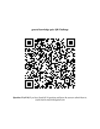 Qr Scavenger Hunt | DOCX