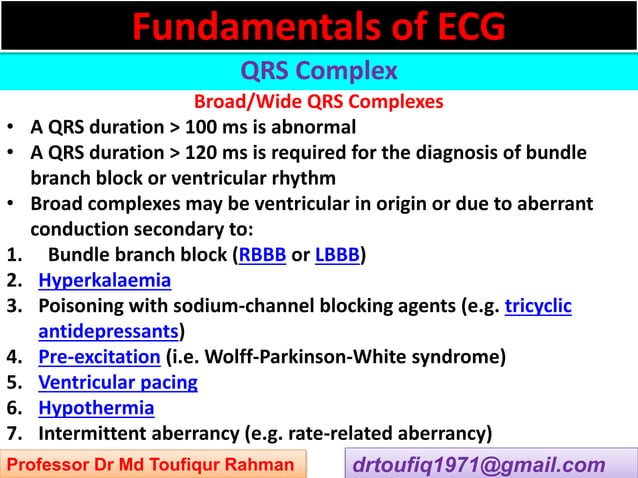 Approach to a patient with QRS complex abnormality in ECG | PPT