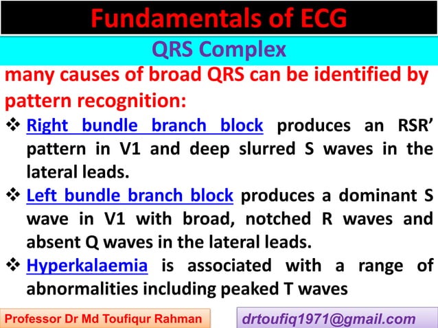 Approach To A Patient With Qrs Complex Abnormality In Ecg Ppt