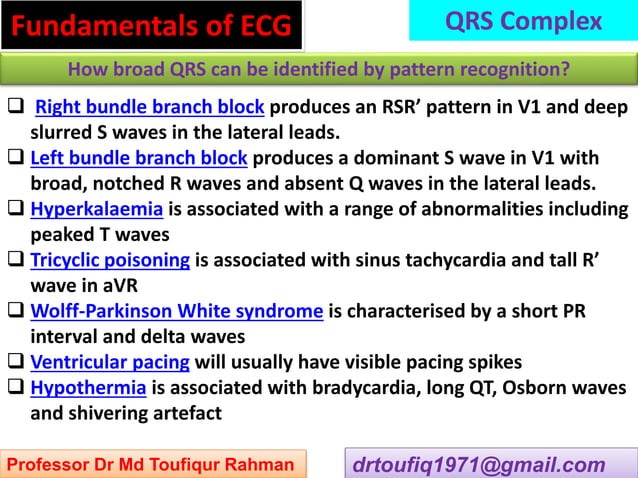 Approach To A Patient With Qrs Complex Abnormality In Ecg Ppt