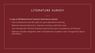 QR Smart.pptx QR COde Attendance Managemnet System | PPTX