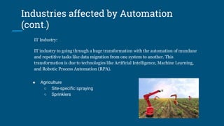 Impact of Automation on Jobs | PPTX