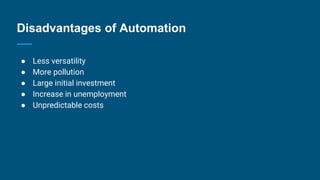 Impact of Automation on Jobs | PPTX