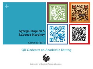QR CODES IN AN ACADEMIC SETTING | PPT