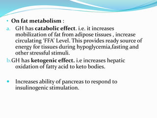 growth hormone action | PPTX