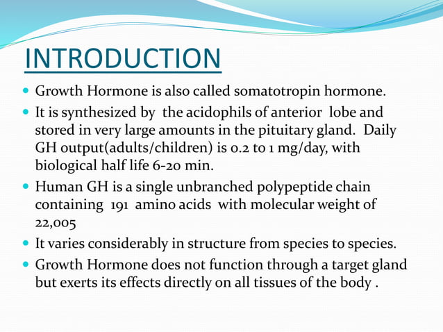 growth hormone action | PPTX