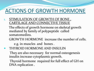 growth hormone action | PPTX