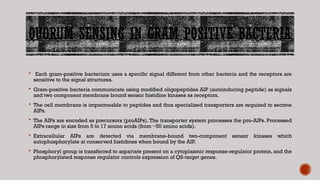 Quorum Sensing in Bacteria: Method Signaling Application | PPT