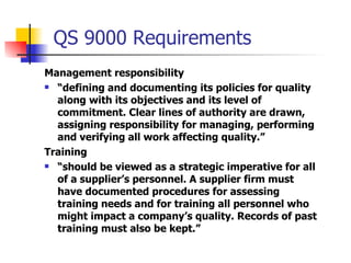 Qs 9000 | PPT | Business Administration | Business