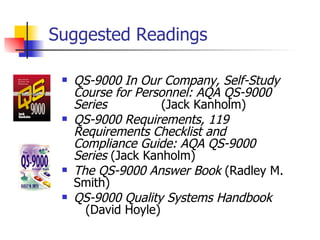 Qs 9000 | PPT | Business Administration | Business