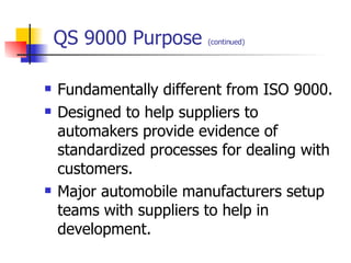 Qs 9000 | PPT | Business Administration | Business